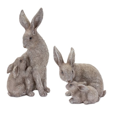Rabbit With Bunny Figurine Set | Michaels