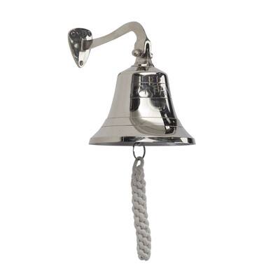 8" Silver Titanic Nautical Bell Wall Accent with Rope Pull | Michaels