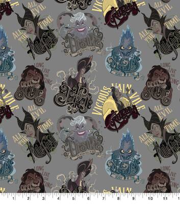 Disney Villains All Evil Cotton Fabric | Michaels
