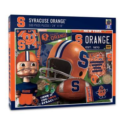 College Team Retro Series 500 Piece Puzzle, Color: Syracuse Orange ...
