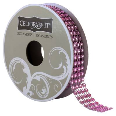 12 Pack: 3/4" Rhinestone Mesh Ribbon by Celebrate It® Occasions™ | Michaels