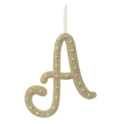 13.75" Gold Pearl Script Letter Wall Décor by Ashland® | Michaels