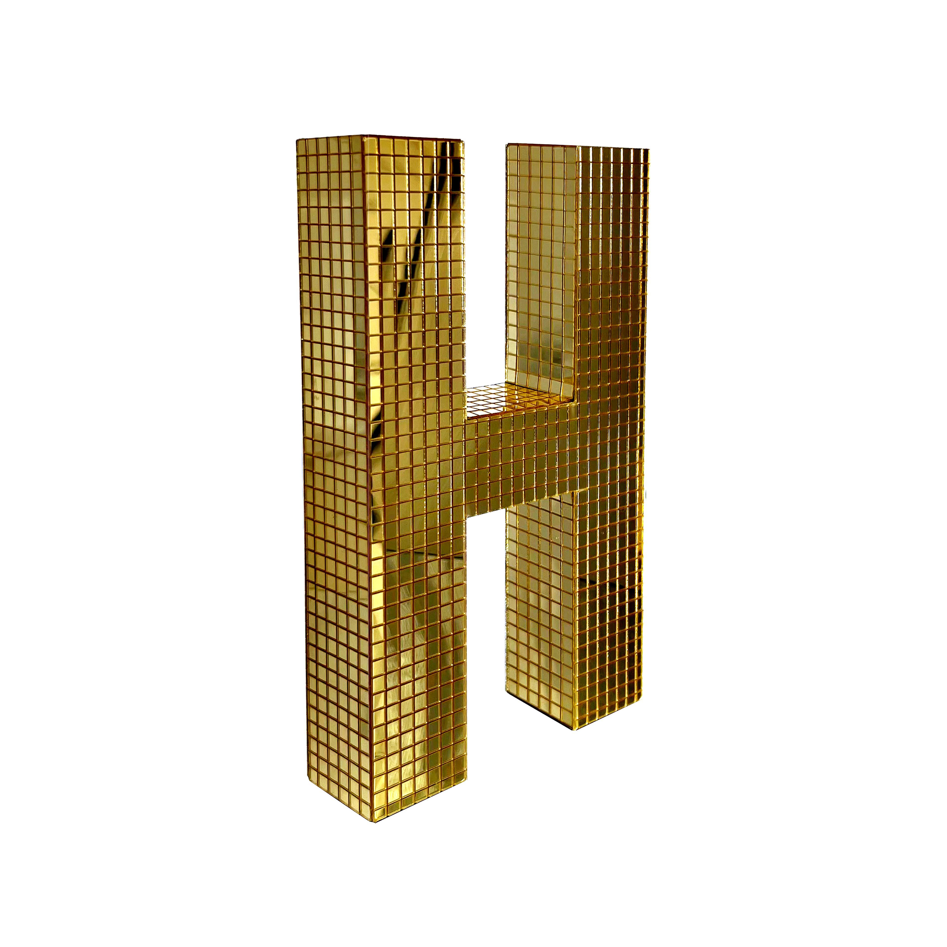 7.75" Gold Disco Tabletop Monogram Letter by Ashland® | Michaels