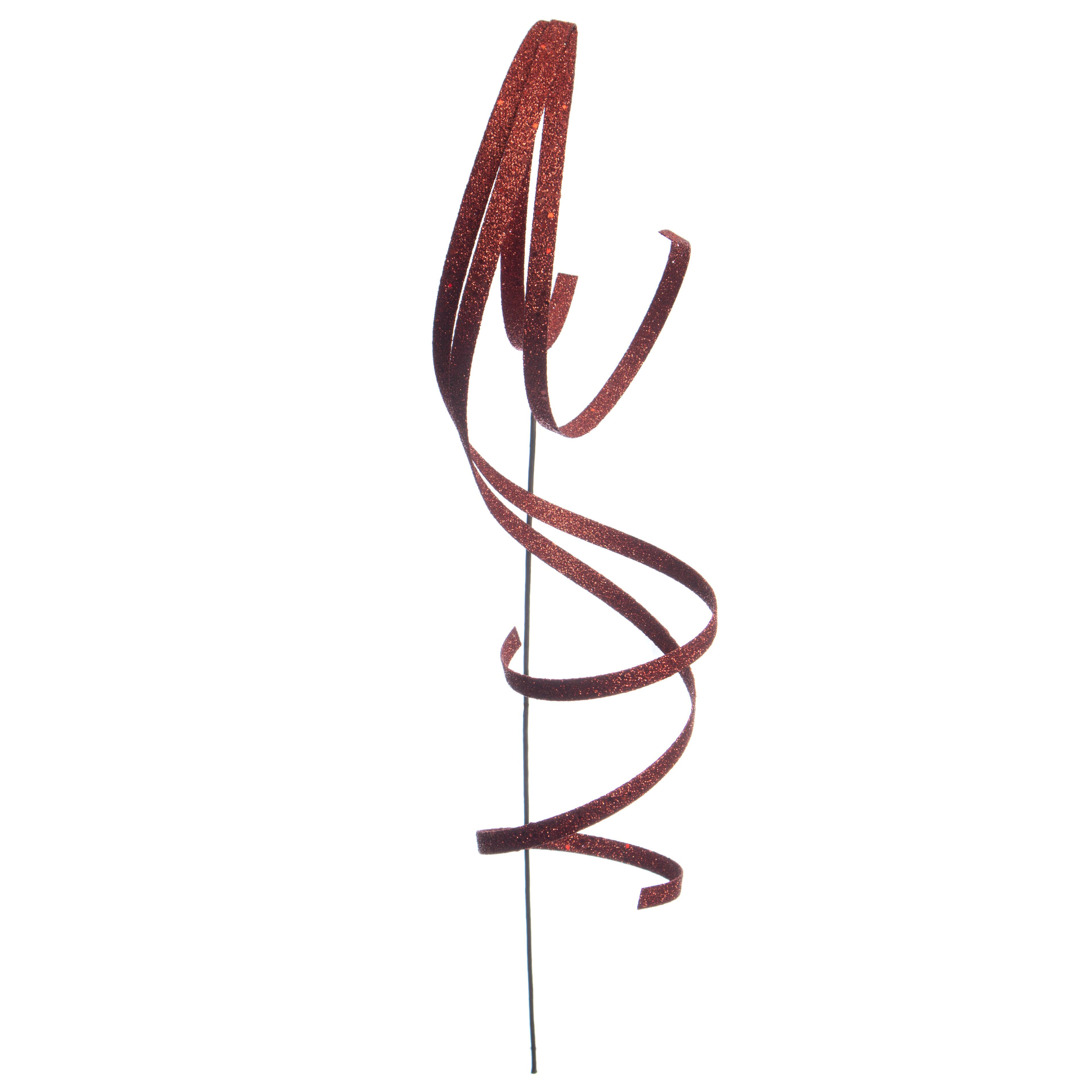 23" Glittery Red Ribbon Stem by Ashland® | Michaels