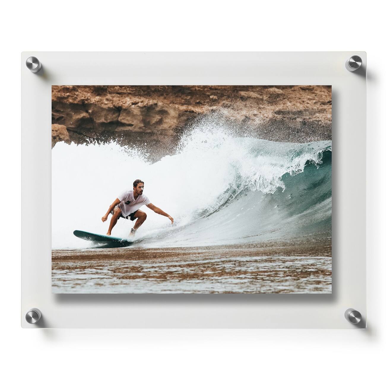 Wexel Art Double Panel Clear Acrylic Floating Wall Frame with Silver Hardware | Michaels