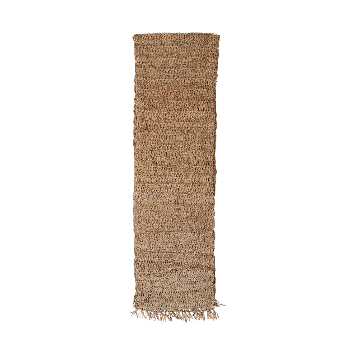 Hello Honey® 108" Natural Woven Raffia Table Runner with Fringe | Michaels