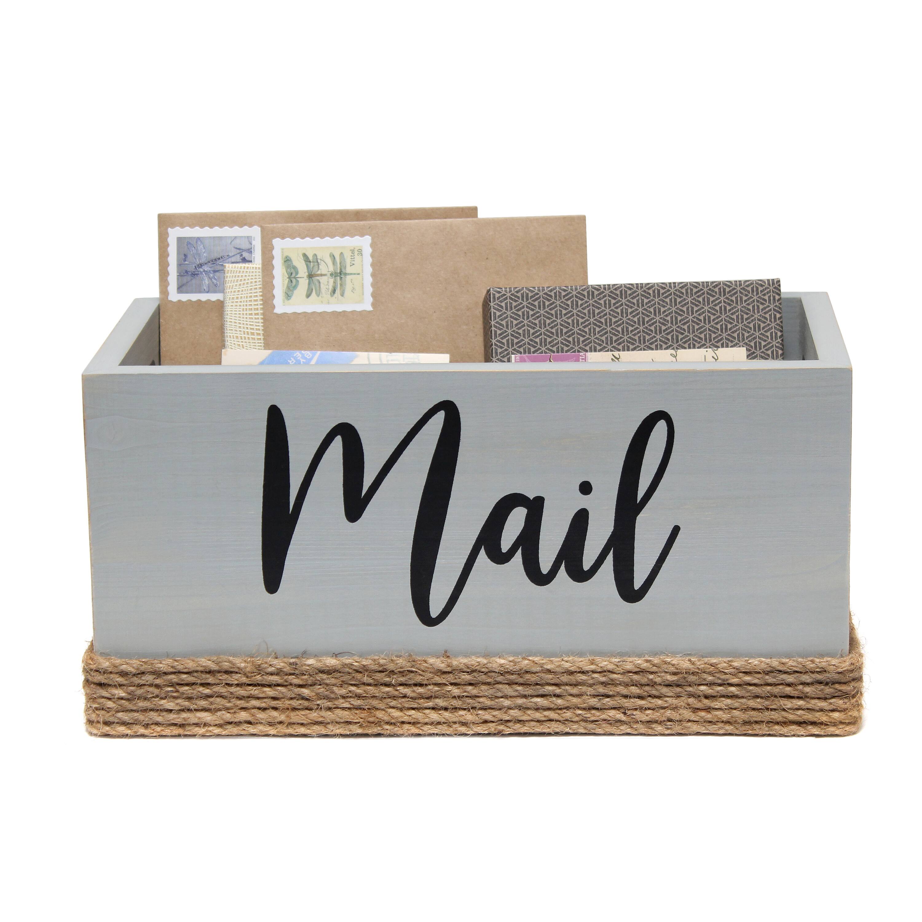 Elegant Designs Mail Script Mail Holder with Handles | Michaels