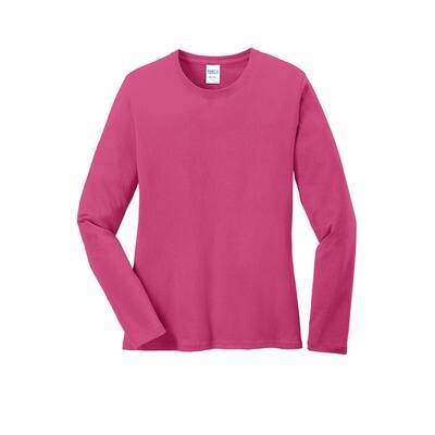 Port & Company® Core Cotton Colors Long Sleeve Ladies T-Shirt | Michaels