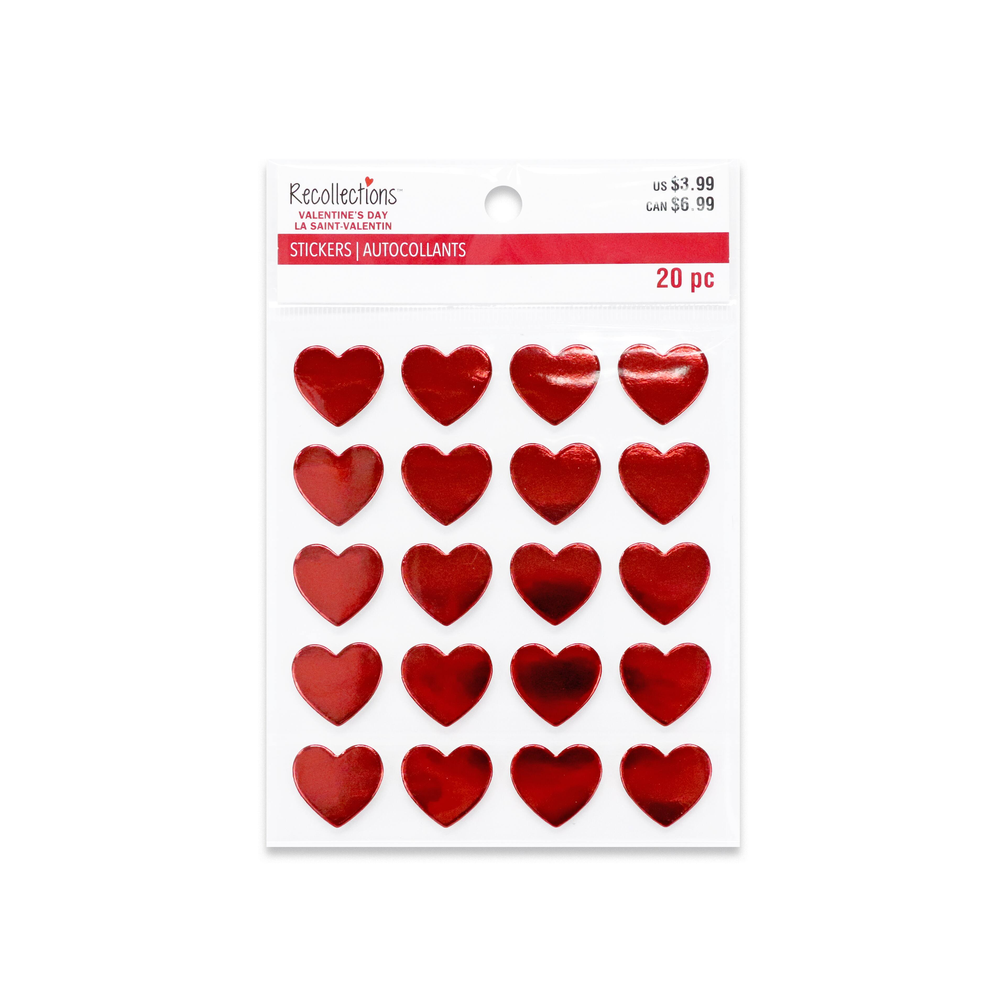 Red Foil Heart Stickers by Recollections™ | Michaels