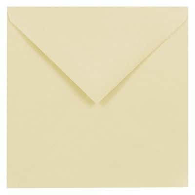 JAM Paper 7.5" x 7.5" Ivory Square Invitation Envelopes with Euro Flap ...