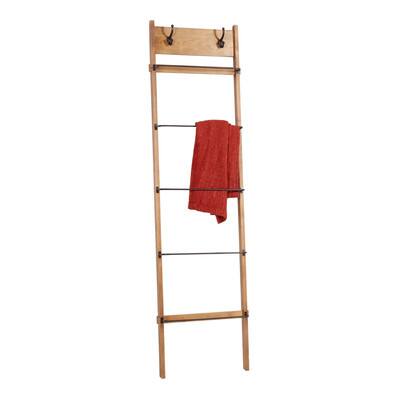 76" Brown Wood Modern Ladder | Michaels