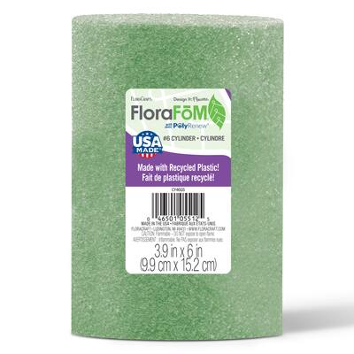 FloraCraft® FloraFōM 4" x 6" Green Foam Cylinder | Michaels