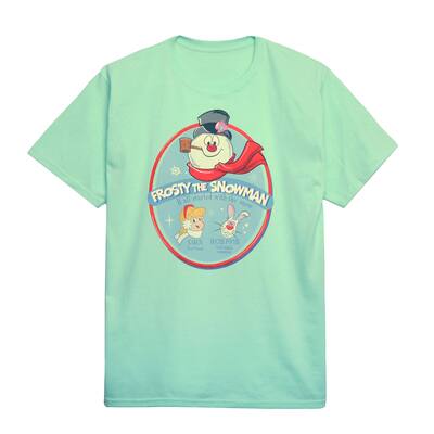 Celadon Green Frosty the Snowman Crew Neck Adult T-Shirt | Michaels