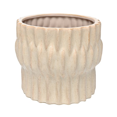 9" Tan Modern Ceramic Pot by Ashland® | Michaels