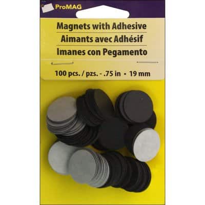 ProMAG® 3/4" Round Adhesive Magnets, 100ct. | Michaels