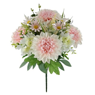 21" Dahlia Mix Deluxe Bush by Ashland®, Color: Cream/Pink | Michaels