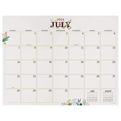 TF Publishing 2024-2025 Large Floral Desk Pad Calendar | Michaels