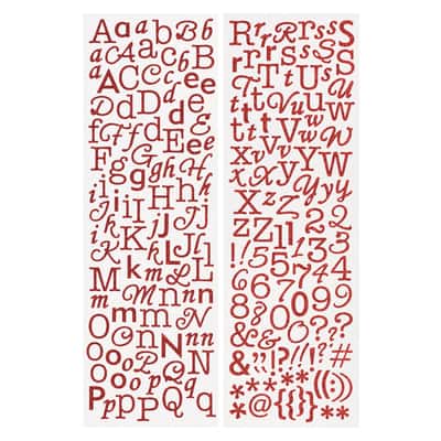 Buy in Bulk - 12 Pack: Glitter Alphabet Stickers by Recollections ...