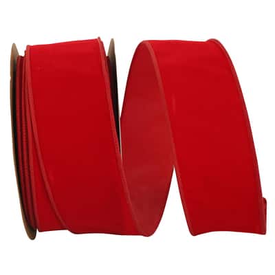 JAM Paper 2.5" x 25yd. Velvet Wired Heavy Commercial Ribbon | Michaels