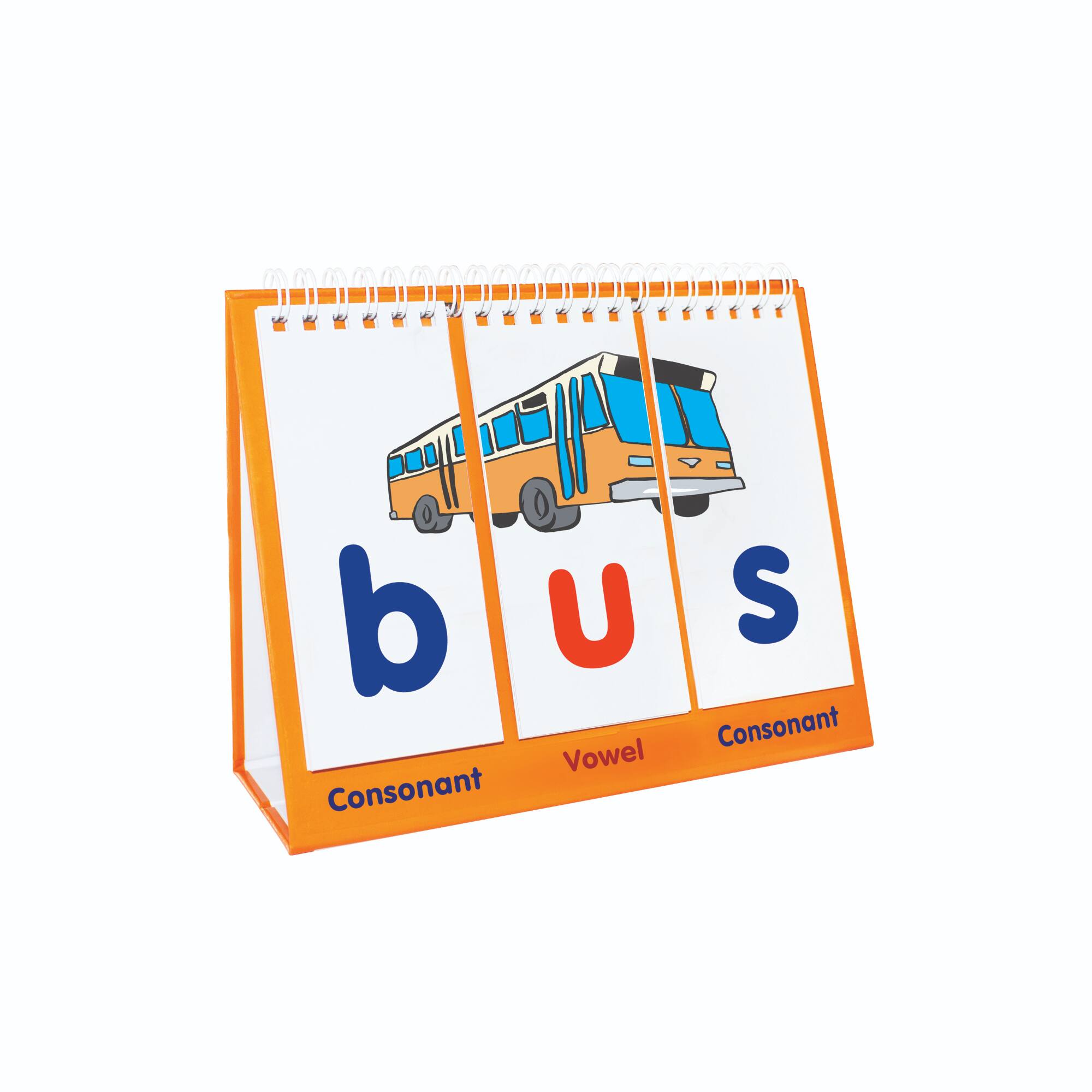 Junior Learning® Consonant-Vowel-Consonant Educational Flip Card Set ...