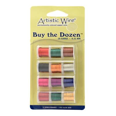 Artistic Wire® Buy-The-Dozen 28 Gauge Assorted Colored Wire Set | Michaels