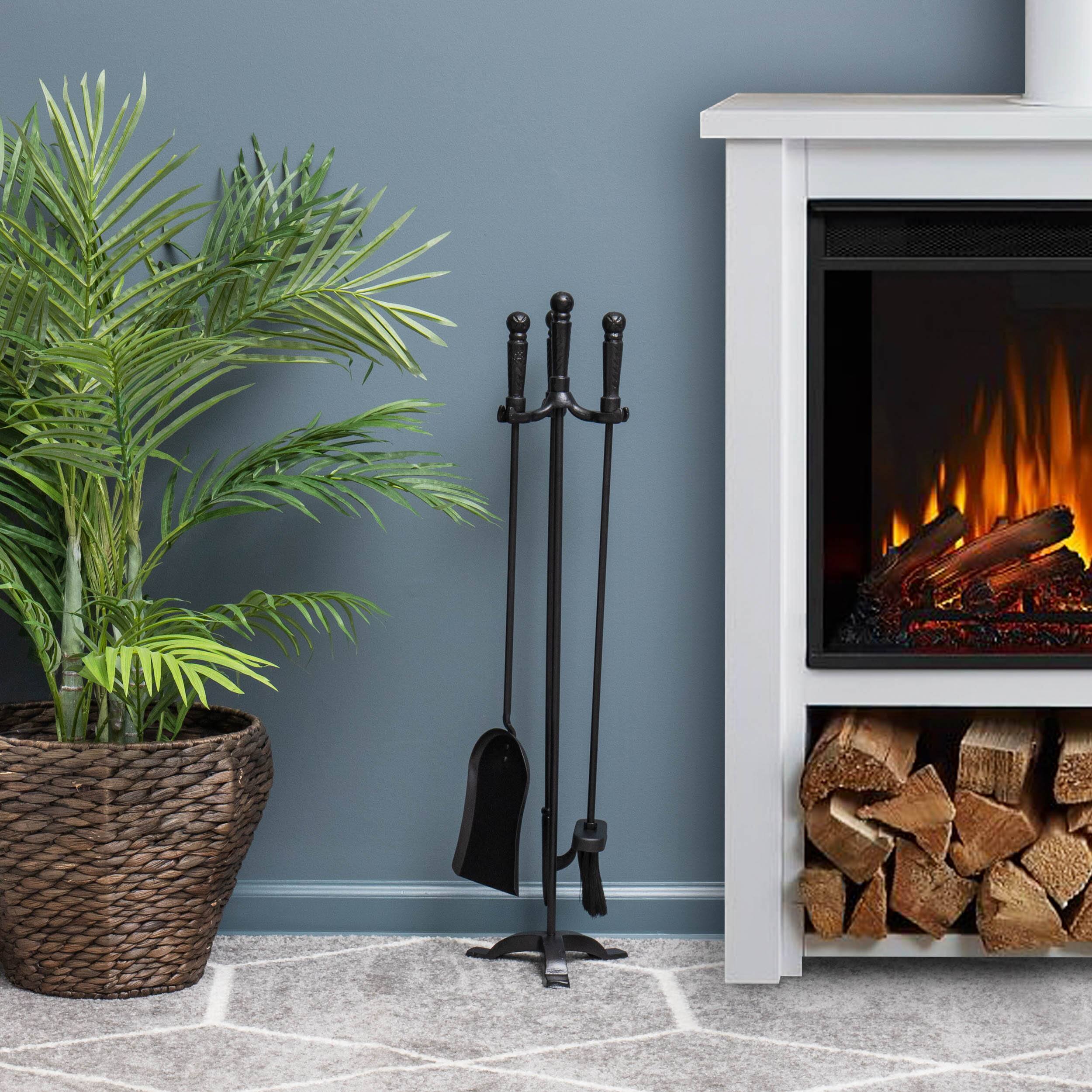 Mind Reader 3 Piece Iron Steel Fireplace Tool Set | Fireplace Accessories | Michaels