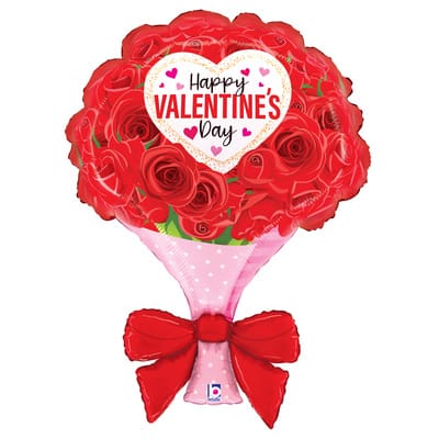 32" Valentine's Wrapped Roses Foil Balloon | Michaels