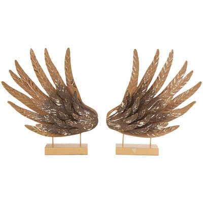 18" Gold Bird Wing Tabletop Sculpture Set | Michaels