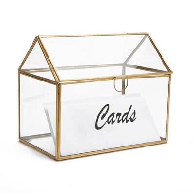 Mind Reader Clear Glass Card Box | Michaels