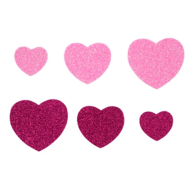 Glitter Hearts Foam Stickers by Creatology™ | Michaels