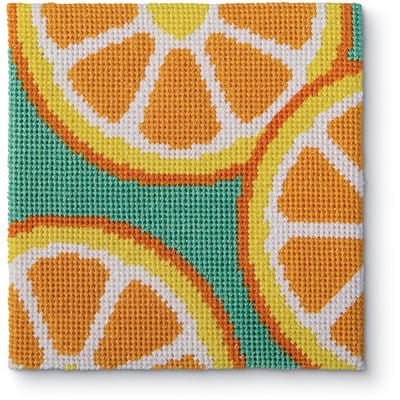 5" x 5" Citrus Needlepoint Kit by Loops & Threads® | Michaels