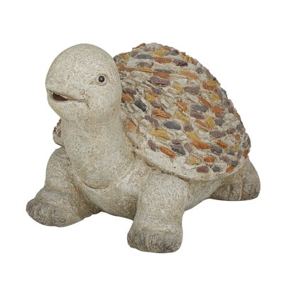 14" Gray Stone Farmhouse Turtle Garden Sculpture | Michaels