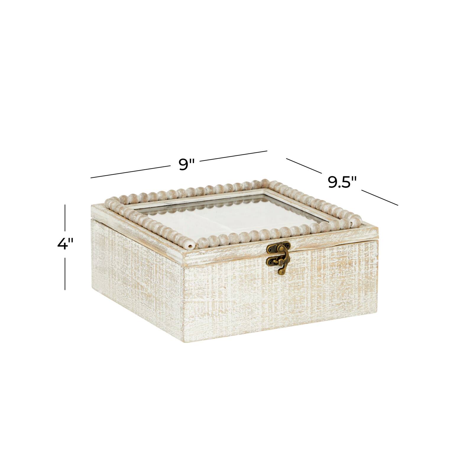 4" White Wood Farmhouse Box | Michaels