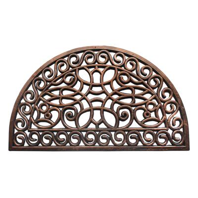 RugSmith Moulded Trellis Half-Round Rubber Doormat, 18" x 30" | Michaels