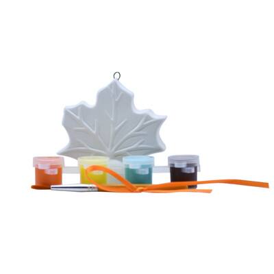 Color Your Way Ceramic Leaf Ornament by Creatology™ | Michaels
