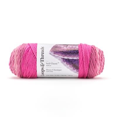 Buy in Bulk - 12 Pack: Soft Classic™ Ombre Yarn by Loops & Threads ...