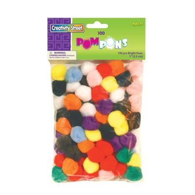 Creativity Street® Assorted 1'' Pom Pons, 100ct. | Michaels