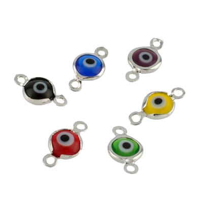 12mm Rhodium Eye Connectors, 6ct. by Bead Landing™ | Michaels