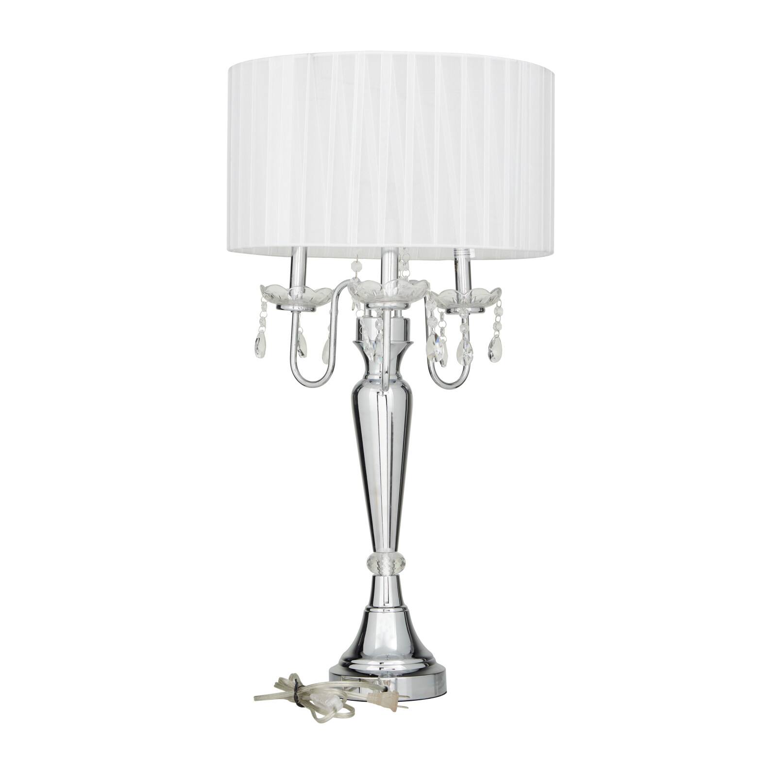Silver Metal Table Lamp 16" x 16" x 31" | Michaels