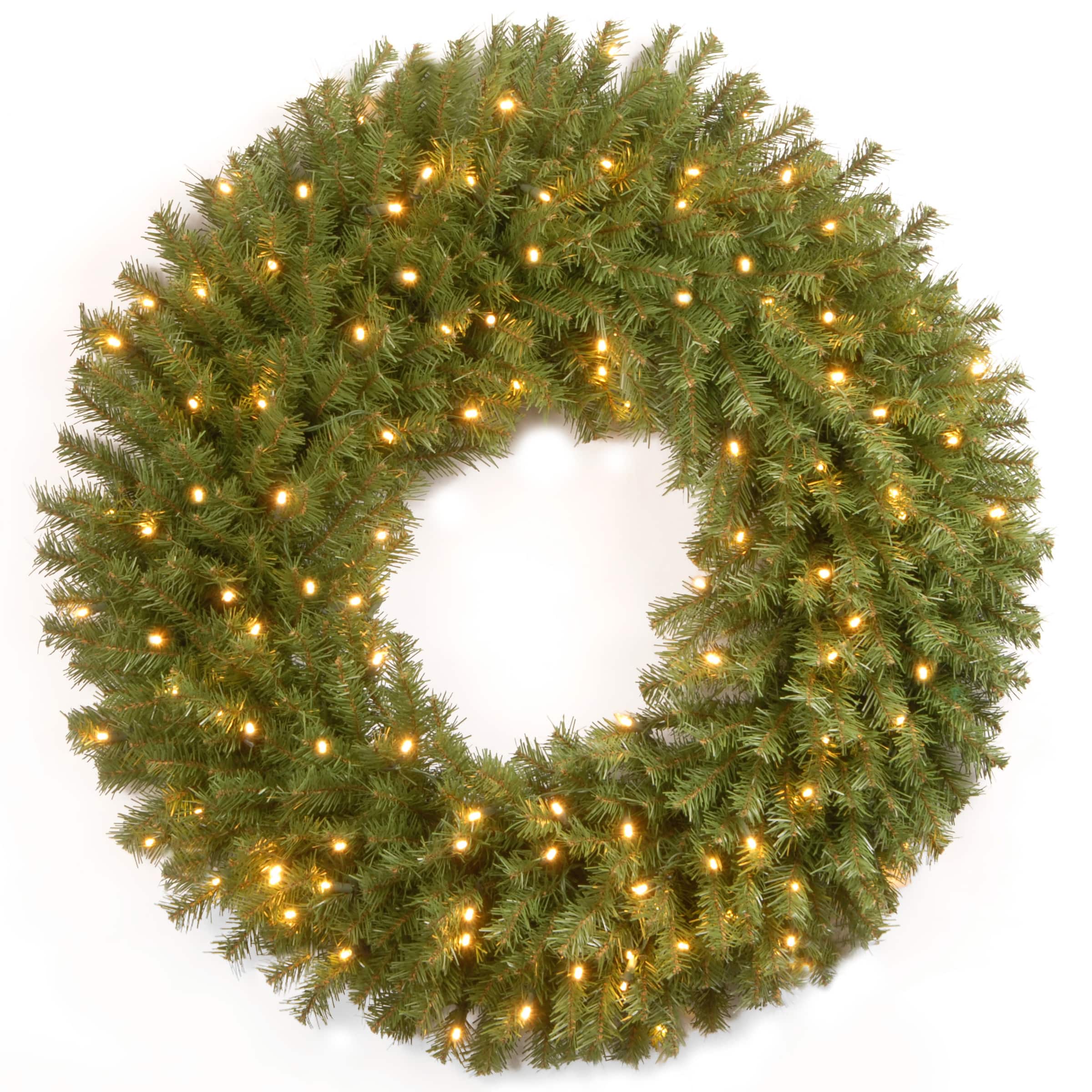 36" Warm White LED Norwood Fir Wreath | Michaels