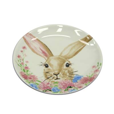 6" Round Ceramic Bunny Plate by Celebrate It® | Michaels