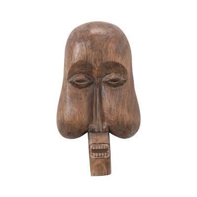 16'' Hand-Carved Albasia Wood Mask Wall Décor | Michaels