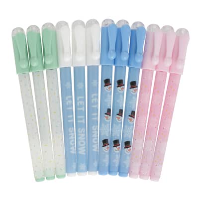 Mini Let It Snow Gel Pens, 12ct. by Creatology™ | Michaels
