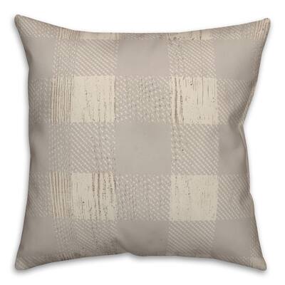 Gray Buffalo Check Throw Pillow | Michaels