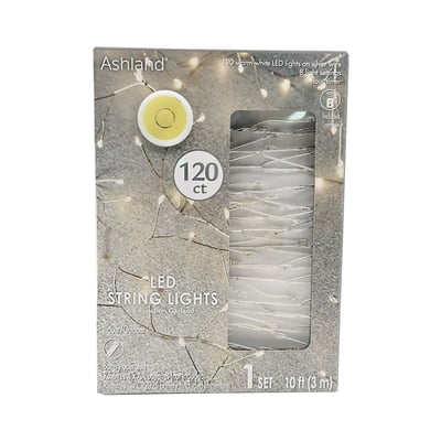 120ct. Warm White LED String Lights Garland by Ashland® | Michaels