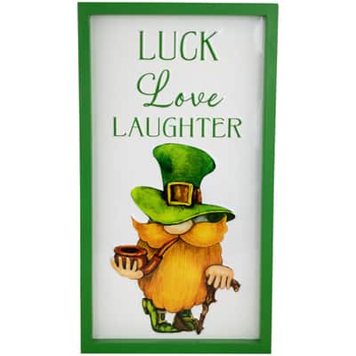 Luck Love Laughter Framed Wall Sign | Michaels