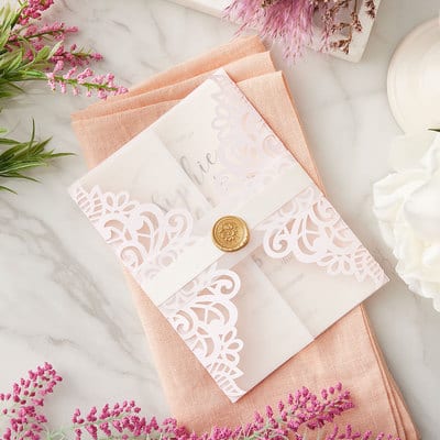 Tri-Fold Wrap Wedding Invitation | Projects | Michaels