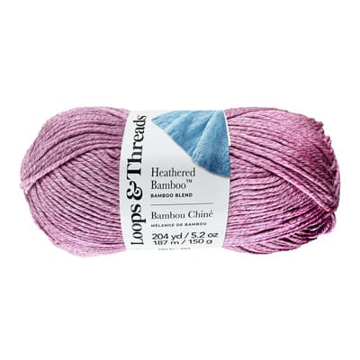 Heathered Bamboo™ Yarn by Loops & Threads® | Michaels