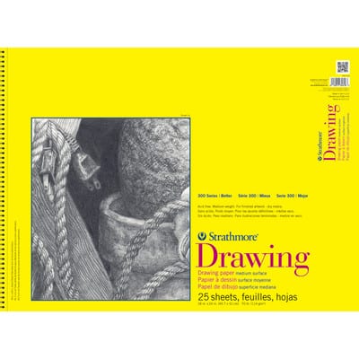 Strathmore® 300 Series Wired Drawing Paper Pad, 25 Sheets | Michaels