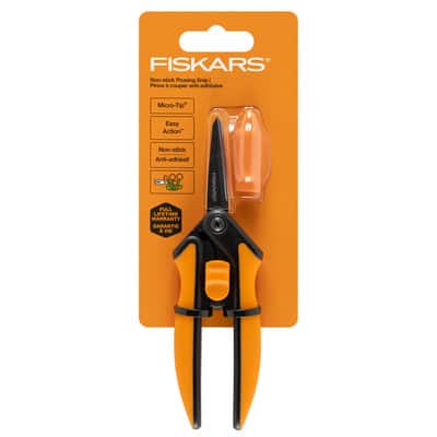 Fiskars® 6" Non-Stick Micro-Tip® Pruning Snips | Michaels